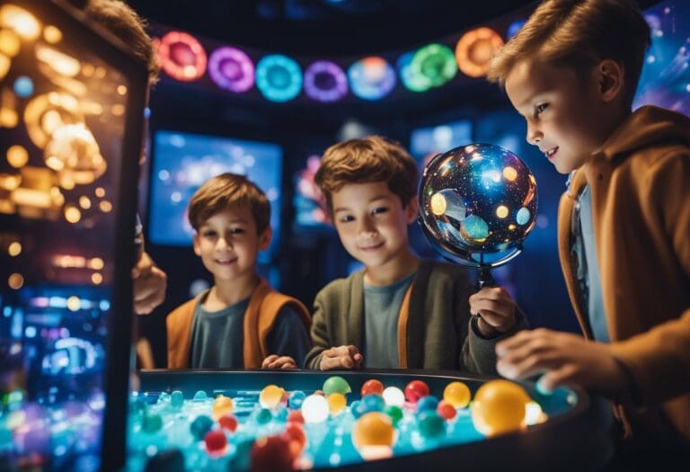 Interactive Space Games: Engaging Children in Galactic Exploration